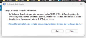 Como solucionar o famoso "Segurei o shift por muito tempo" no Windows ...